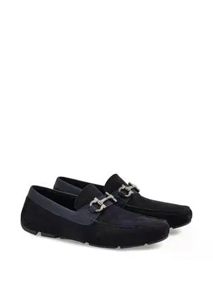 FERRAGAMO Gancini-embellishment Loafers - Blue