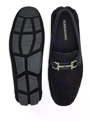 FERRAGAMO Gancini-embellishment Loafers - Blue