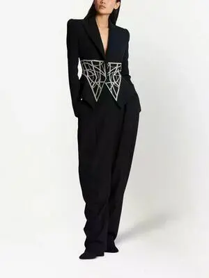 Balmain Double-breasted Wool Blazer - Black