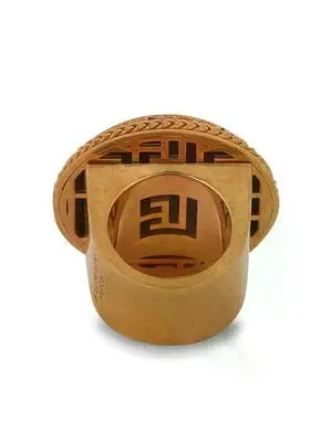 Balmain Engraved Logo Round Ring