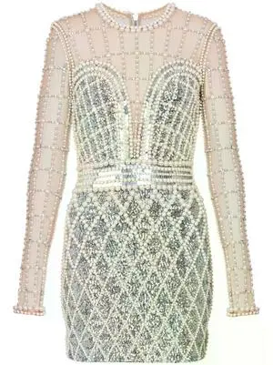 Balmain Long Sleeve Cocktail Dresses