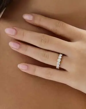Ring Concierge Round Lab Diamond Eternity Band - Platinum