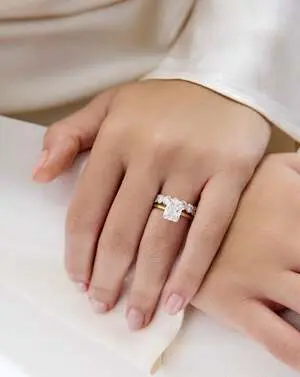 Ring Concierge Round Lab Diamond Eternity Band - Platinum