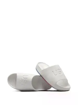 Nike Calm Embossed Slides - White