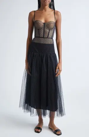 Zimmermann Dot Point D'esprit Underwire Bodysuit