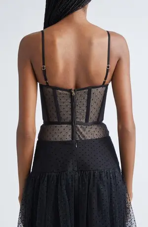 Zimmermann Dot Point D'esprit Underwire Bodysuit