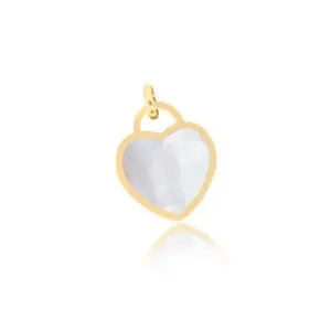 THE LOVERY FINE JEWELRY Heart Charm - Mother Of Pearl
