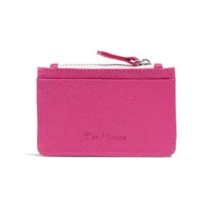 TIN MARIN Georgie Leather Card Case Hot Pink