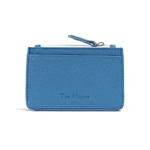 TIN MARIN Georgie Leather Card Case Stone Blue
