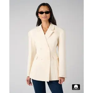 WeWoreWhat Double-breasted Cinched Waist Blazer