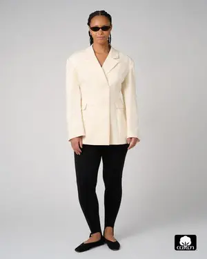 WeWoreWhat Double-breasted Cinched Waist Blazer
