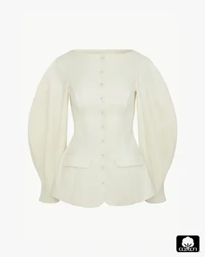 WeWoreWhat Cocoon Sleeve Peplum Blazer