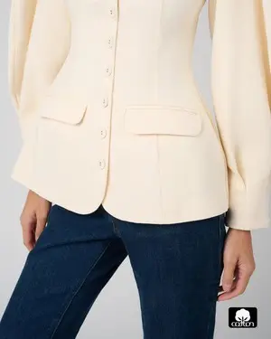 WeWoreWhat Cocoon Sleeve Peplum Blazer