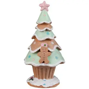 NORTHLIGHT Gingerbread Cupcake Christmas Tree Decoration9.5 - Brown