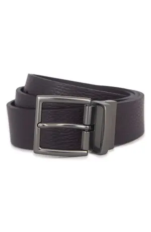 Men's Pebbled Leather Belts