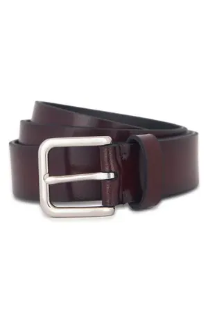 Vince Leather Belt - Port/palladium