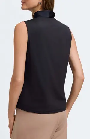 Foxcroft Sleeveless Satin Top