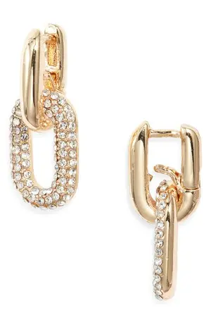 Bp. Sparkle Chain Link Drop Earrings - Gold