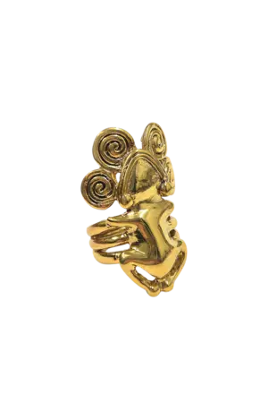 KENNETH JAY LANE Aztec Frog Ring