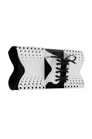 Perrin Le Corset Perfor Handheld Clutch - Black