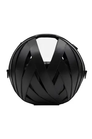 Perrin Le Panier Basket-weave Handbag - Black