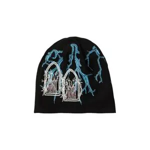WHO DECIDES WAR BY EV BRAVADO Engine Knit Beanie - Black