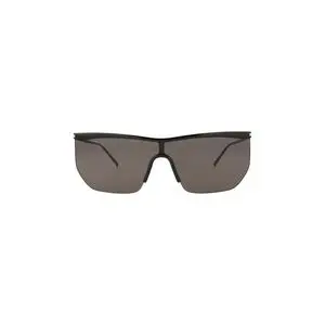 Saint Laurent Mask Sunglasses - Black