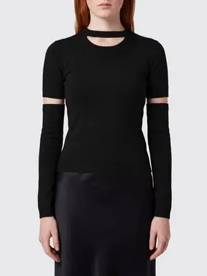 Federica Tosi Ribbed Knit One-shoulder Top - Black