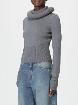 Alaïa Ribbed Knit Turtleneck Sweater
