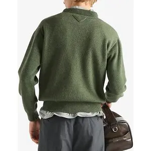 Prada Cashmere Crewneck Jumper - Green