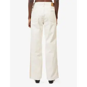 Rag & Bone Logan Spliced Wide-leg Denim Jeans