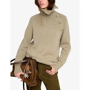 Zadig&Voltaire Mora Funnel-neck Cashmere Jumper