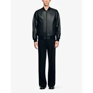 Sandro Regular-fit Leather Jacket