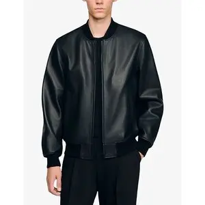 Sandro Regular-fit Leather Jacket