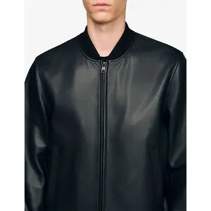 Sandro Regular-fit Leather Jacket