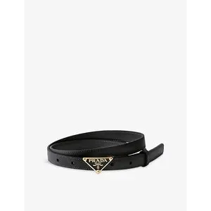 Prada Saffiano Leather Belt - Black