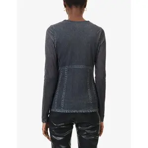 Rag & Bone Miramar Long-sleeve Mesh Top