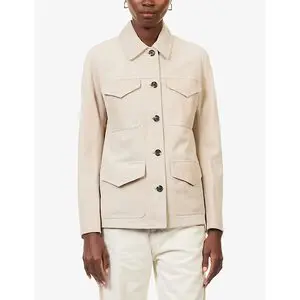 Rag & Bone Kara Flap-pocket Suede Jacket