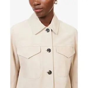 Rag & Bone Kara Flap-pocket Suede Jacket