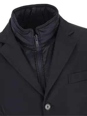 FAY Double Breasted Coat - Blue