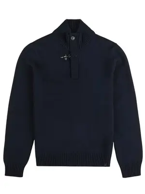 FAY Fine Wool Turtleneck Sweater - Blue