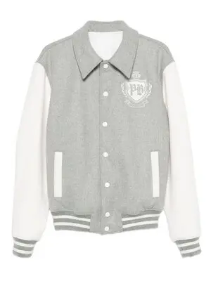 Balmain Jacket With Wool Buttons - Grey