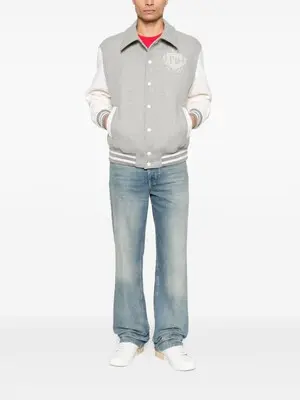 Balmain Jacket With Wool Buttons - Grey
