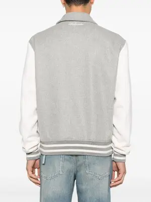 Balmain Jacket With Wool Buttons - Grey