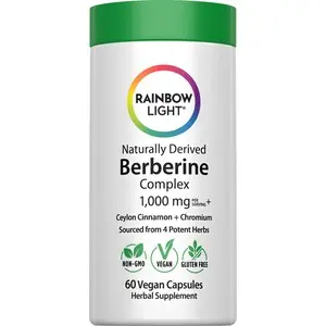 RAINBOW LIGHT Naturally Derived Berberine 60 Capsules - One-color