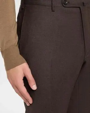Incotex Super 100s Wool Dress Pants - Medium Bro