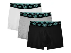 SYNA WORLD Logo Boxer Set - White/grey/black