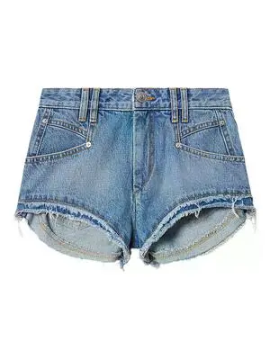 Isabel Marant Étoile Eneidala Frayed Denim Shorts
