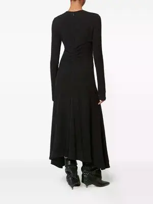 Isabel Marant Étoile Flora Ruched Long Sleeve Dress - Black