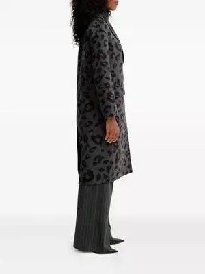 SILVIAN HEACH Leopard Print Coat With Pockets